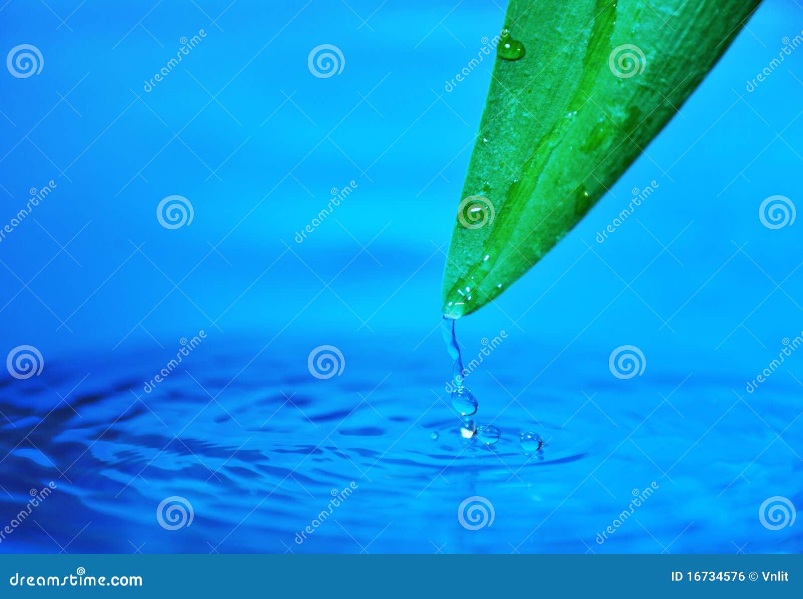 Falling drops stock photo. Image of impact, blue, rain - 16734576