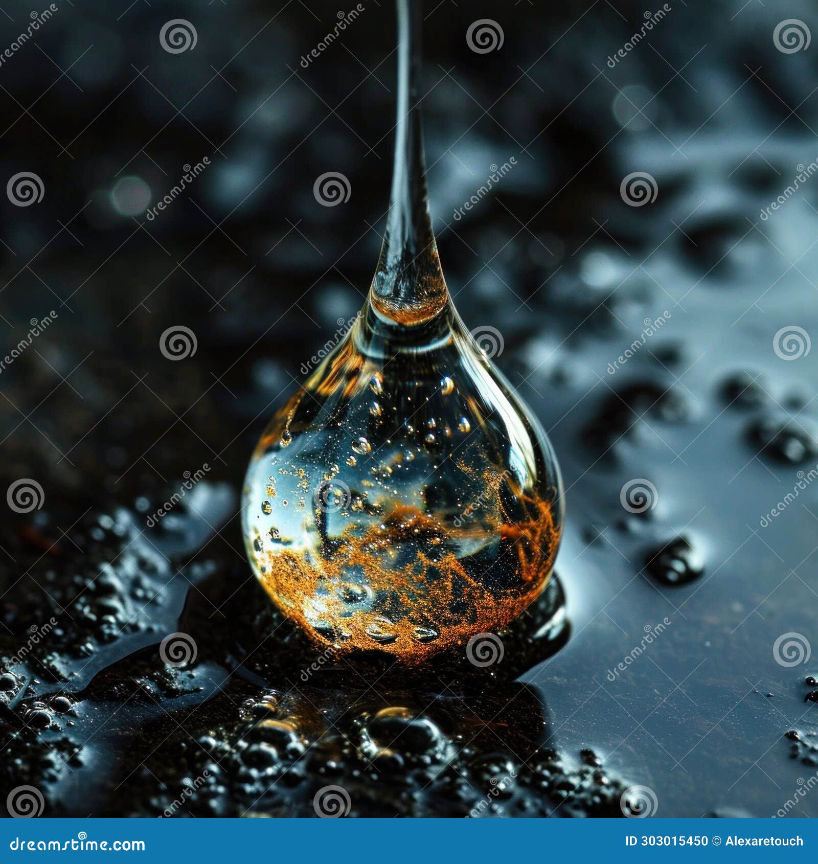 Falling Drops of Water on a Black Background. Concept of Protecting ...