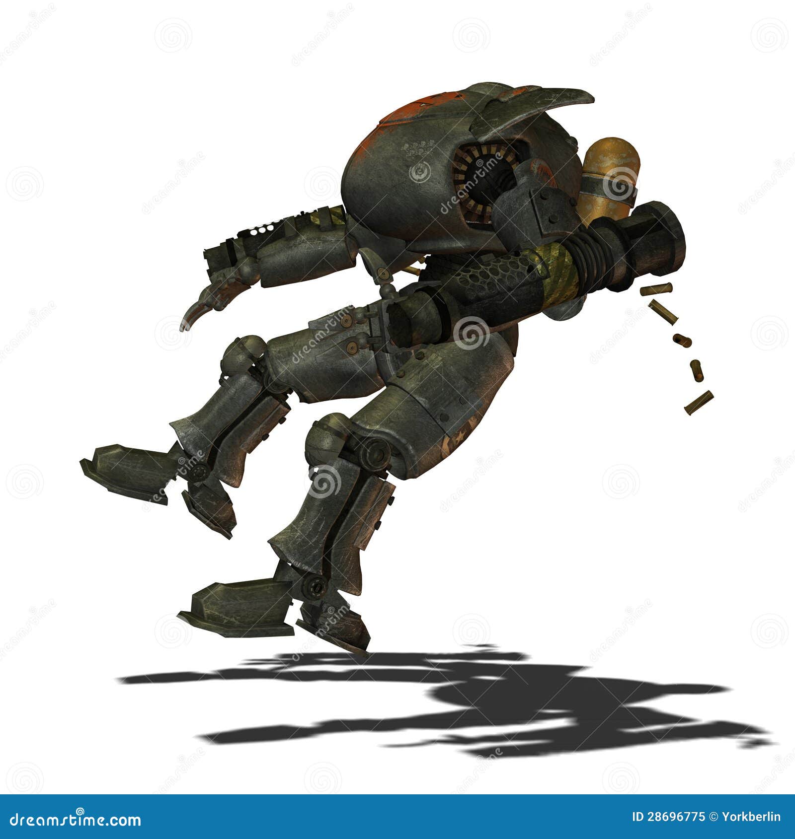 Falling fighting robots stock illustration. Illustration of technology ...
