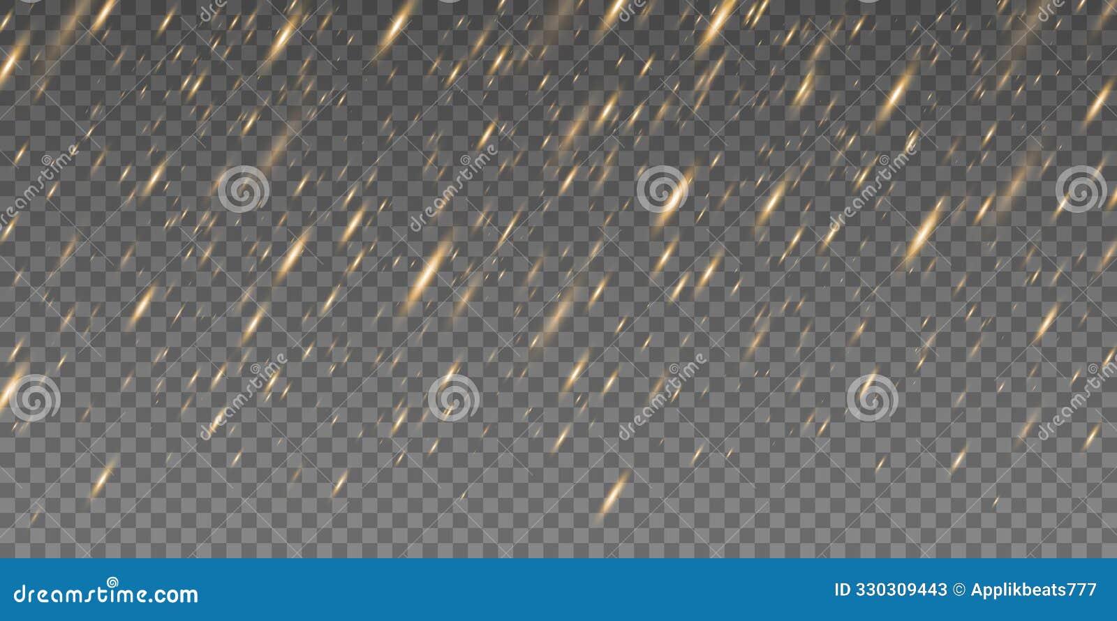 Falling Fire Particles Isolated on Dark Transparent Background. Fire ...