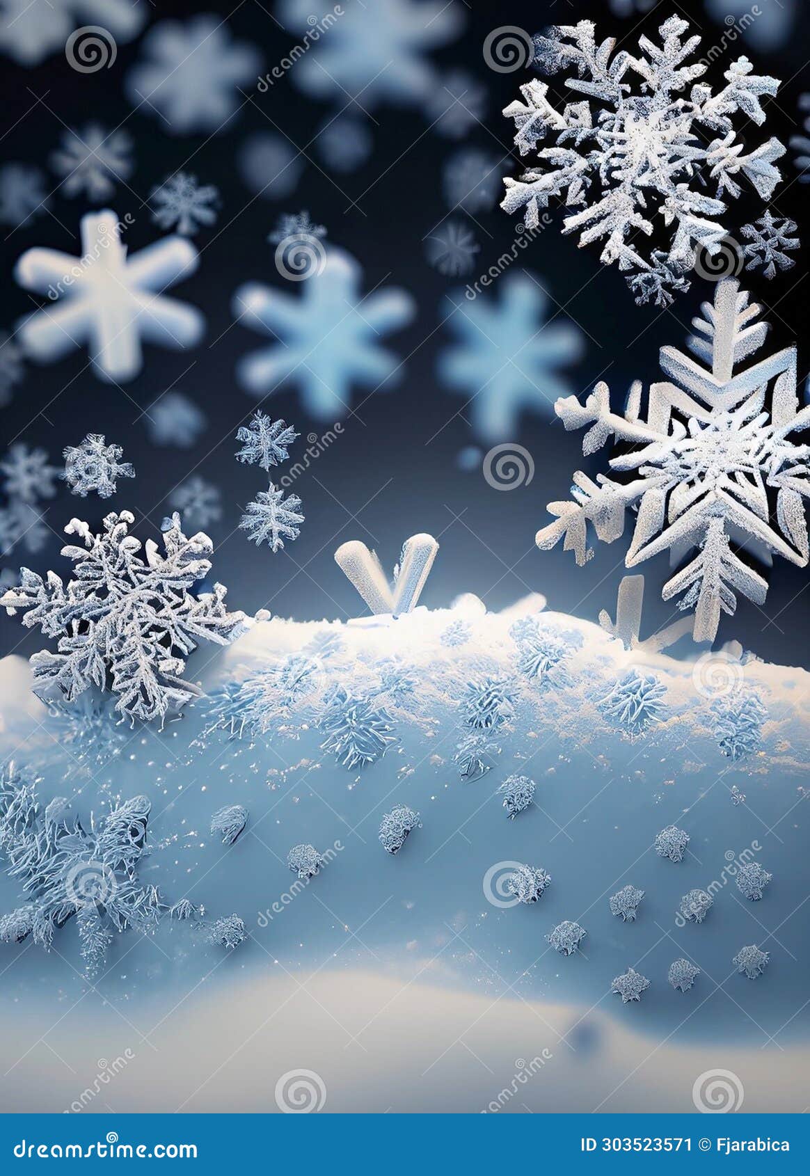 Falling flake with snow stock illustration. Illustration of light ...