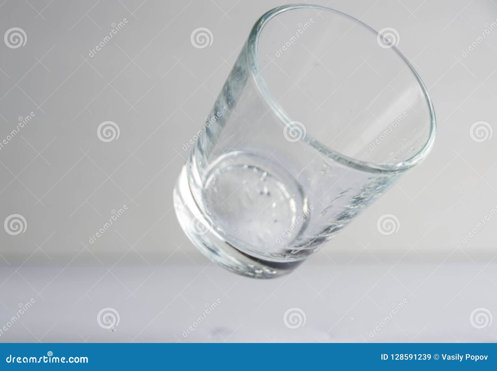 Falling, Flying or Standing Empty Glass Intended for Vodka Stock Image ...