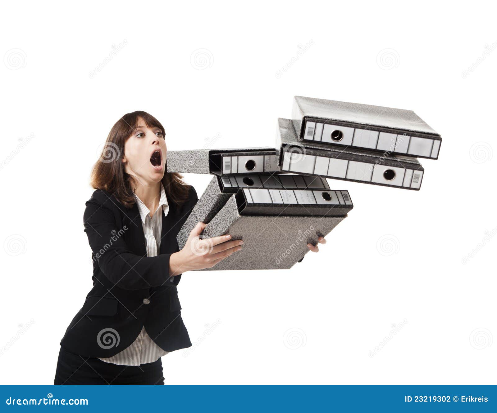 Falling folders stock photo. Image of indoor, isolated - 23219302