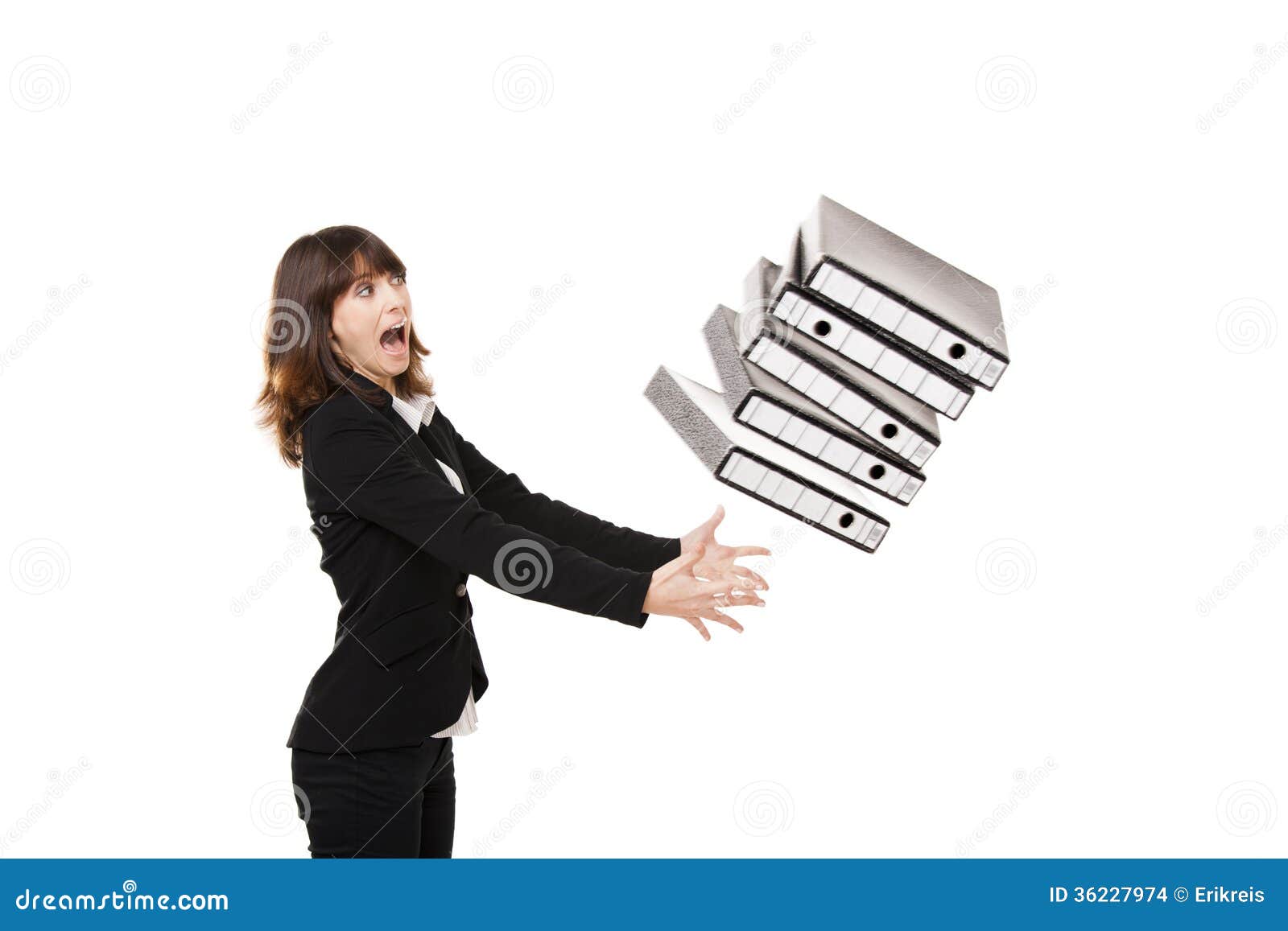 Falling folders stock photo. Image of businesspeople - 36227974