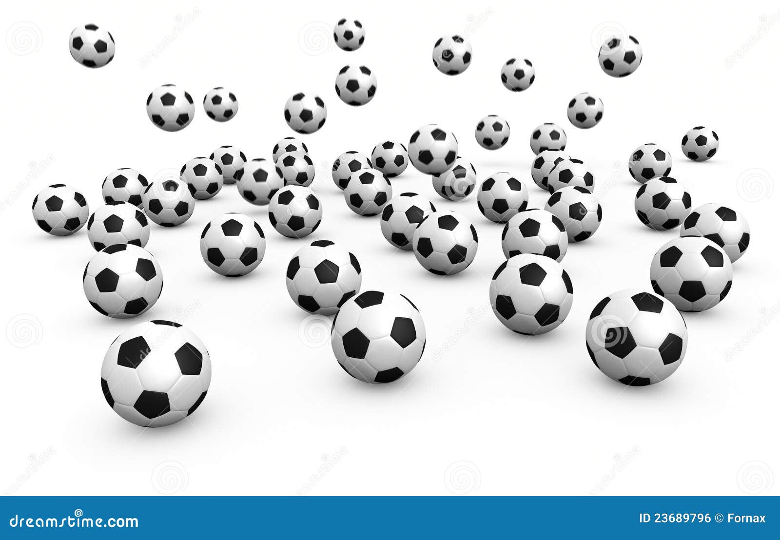 Falling football balls stock illustration. Illustration of background ...