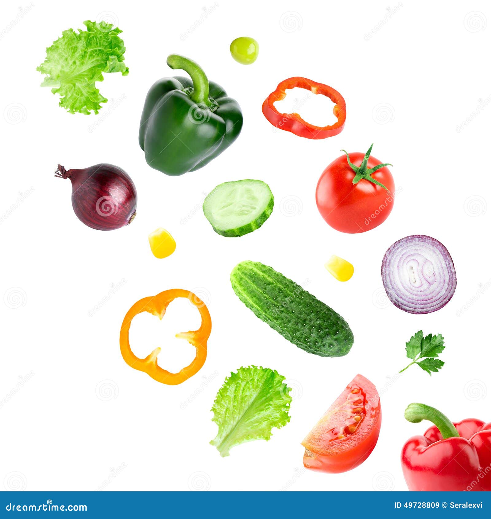 Falling fresh vegetables stock image. Image of white - 49728809