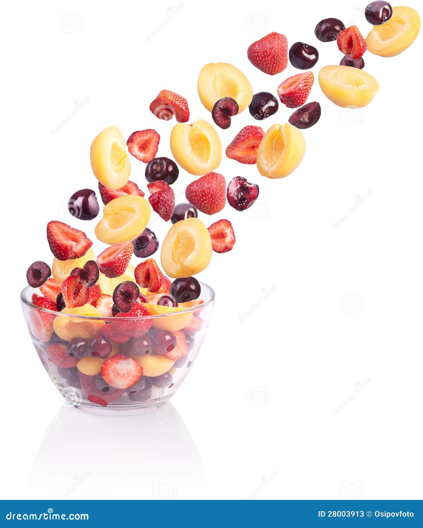 Falling Fruit in a Glass Bowl. Stock Image - Image of ripe, dessert ...