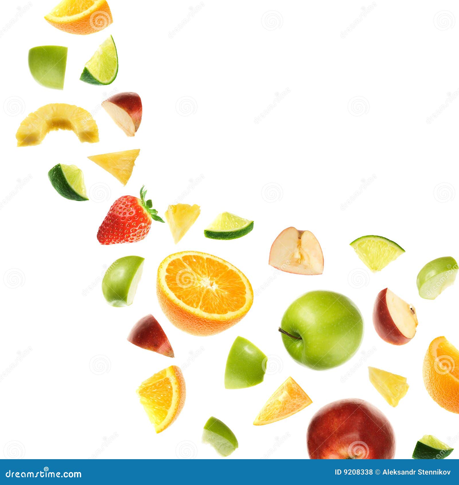 Falling fruits stock photo. Image of vitality, explosion - 9208338