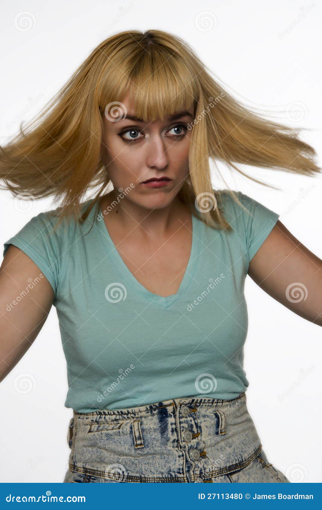 Falling girl stock photo. Image of eyes, woman, beautiful - 27113480