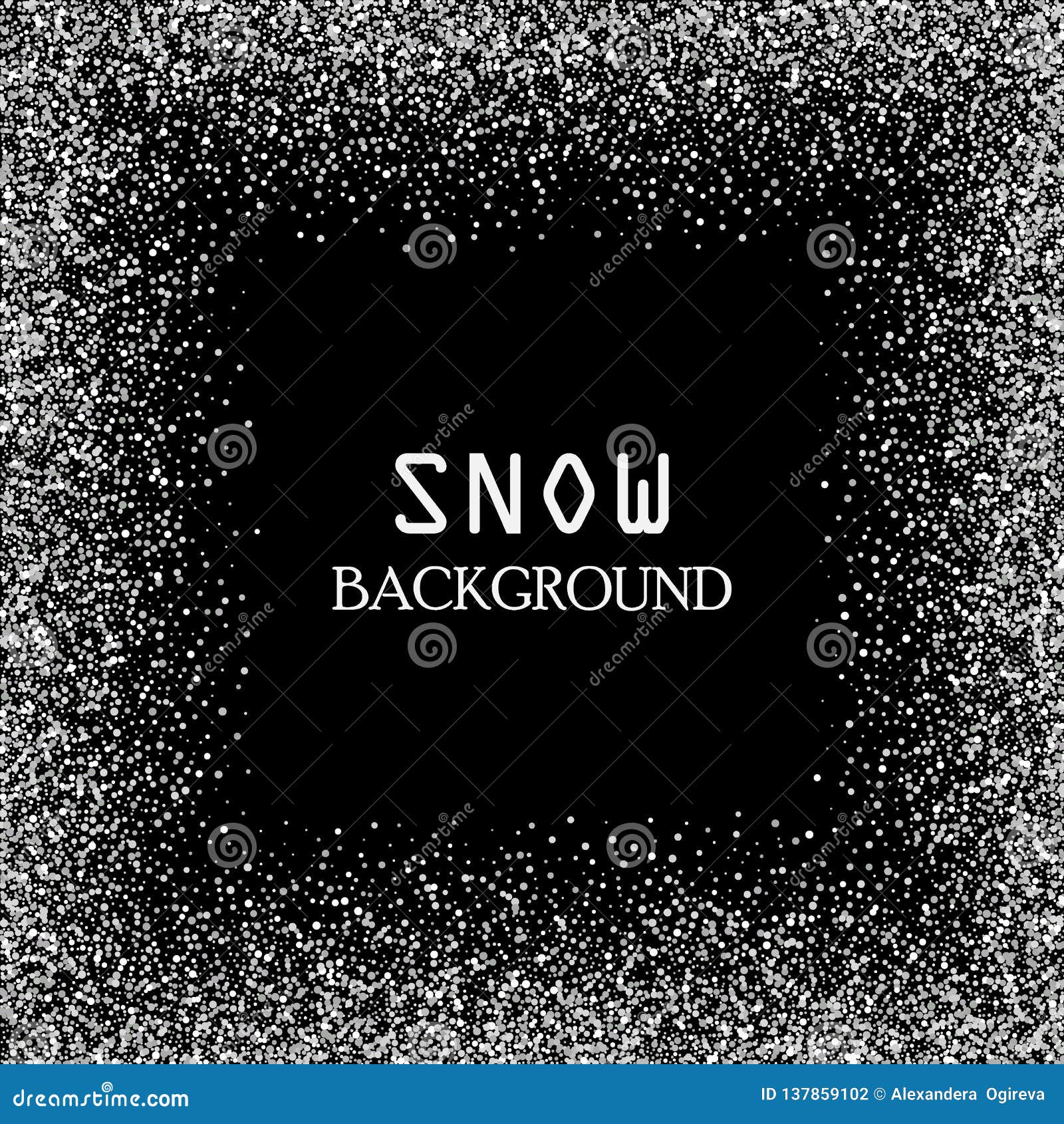 Falling Glitter Confetti. Vector Silver Dust, Explosion on Black ...