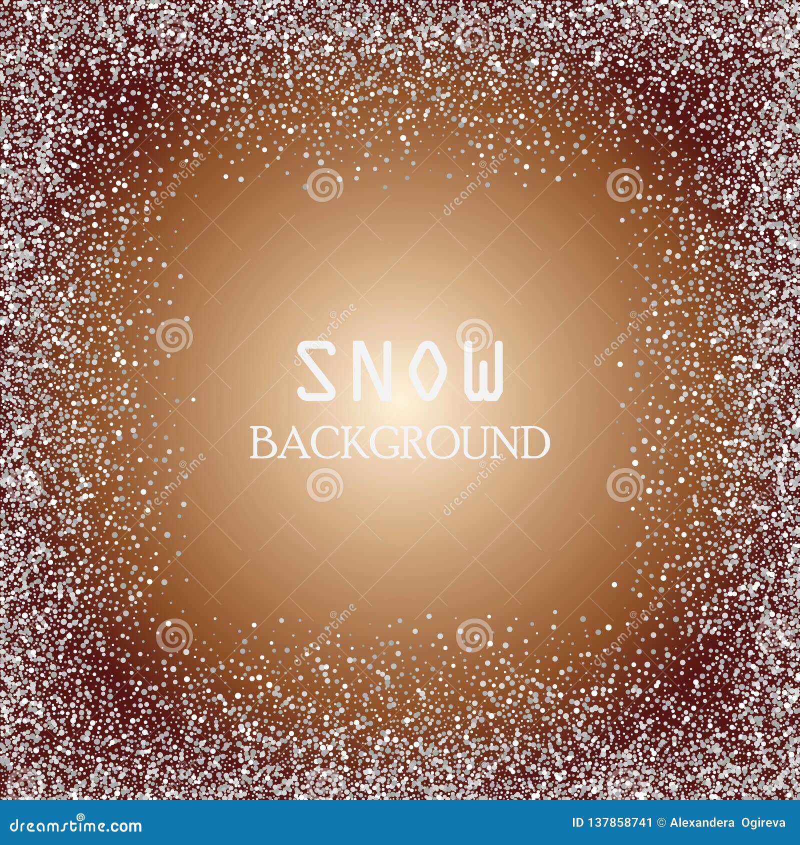 Falling Glitter Confetti. Vector Silver Dust, Explosion on Gold ...