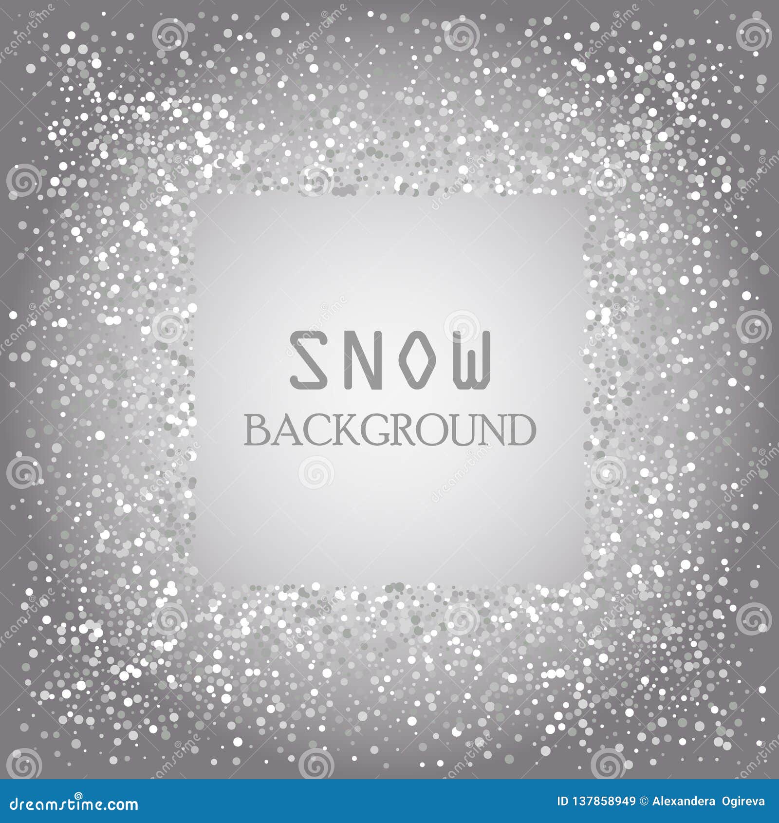 Falling Glitter Confetti. Vector Silver Dust, Explosion on Grey ...