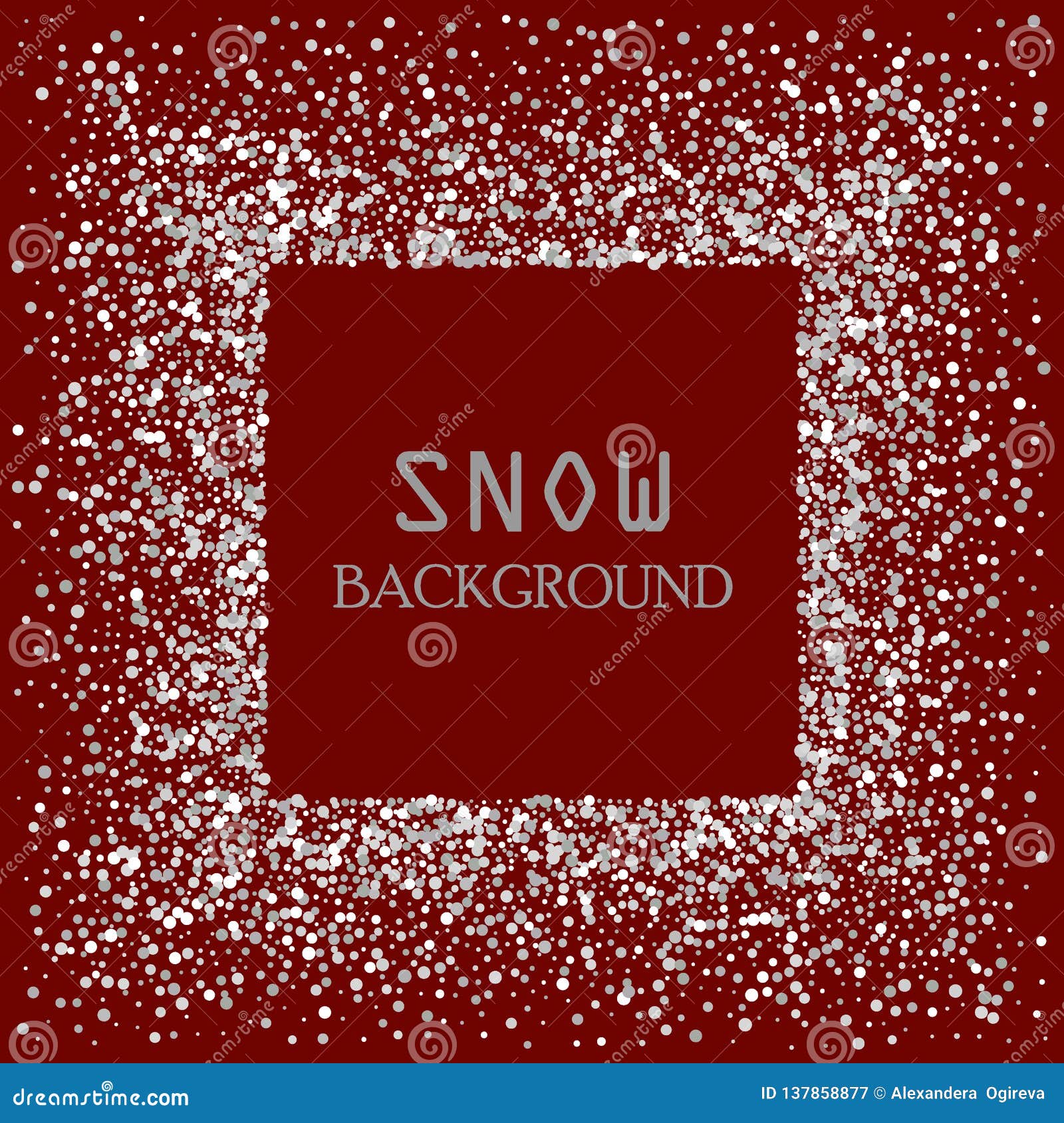 Falling Glitter Confetti. Vector Silver Dust, Explosion on Red ...