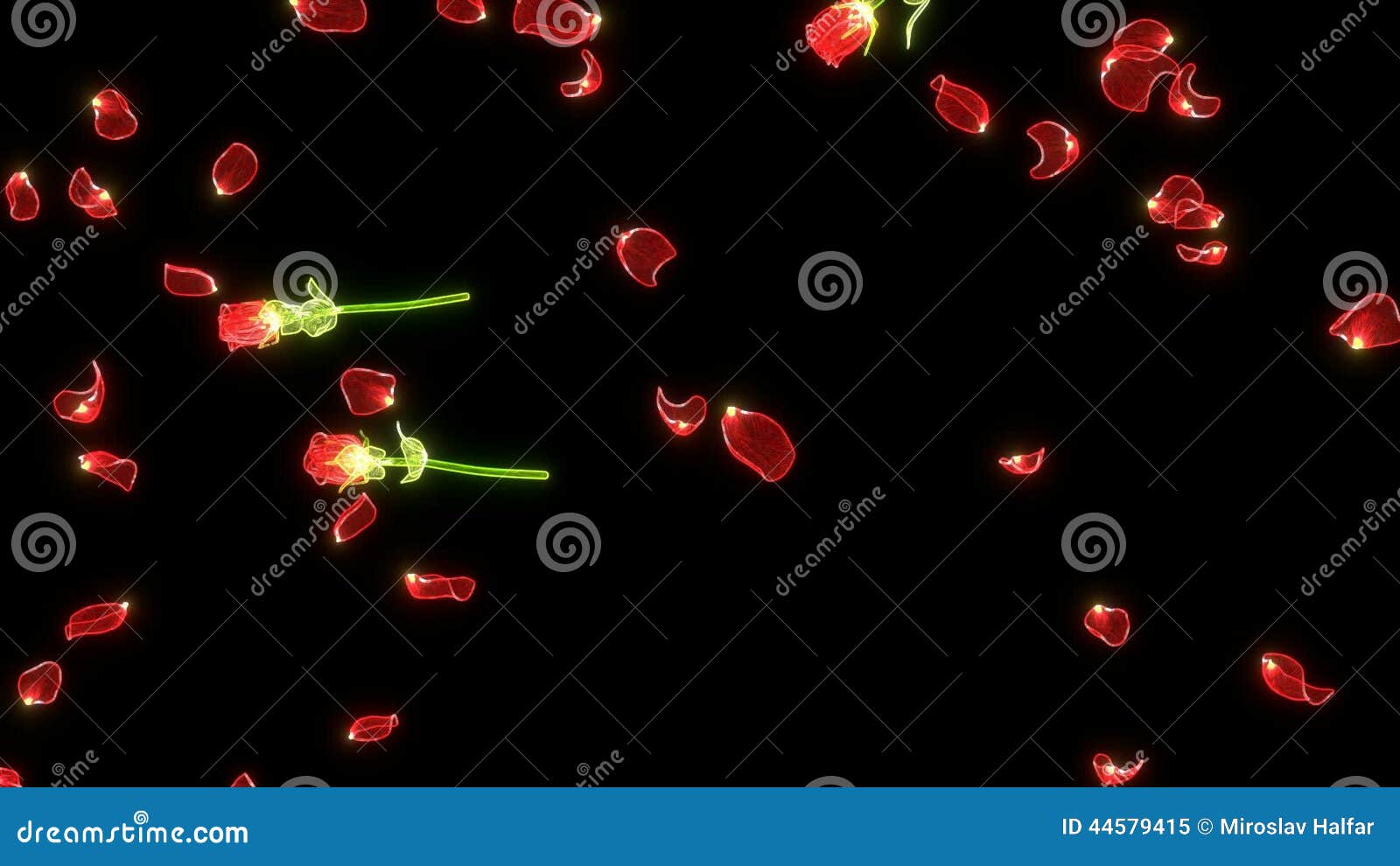 Falling Glossy Red Roses and Petals Stock Video - Video of birthday ...