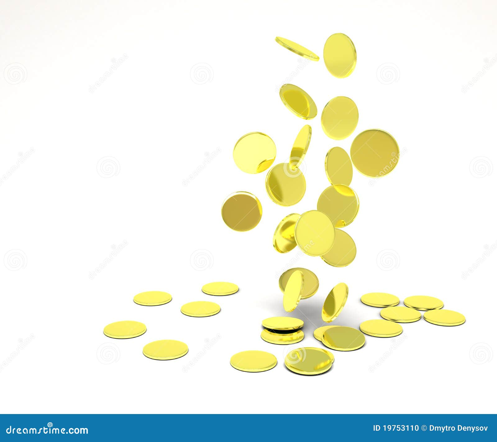Falling Gold Confetti Vector Illustration | CartoonDealer.com #45779554
