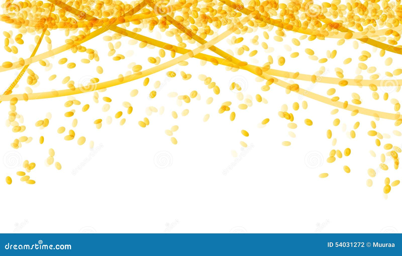 Falling gold confetti stock vector. Illustration of celebration - 54031272