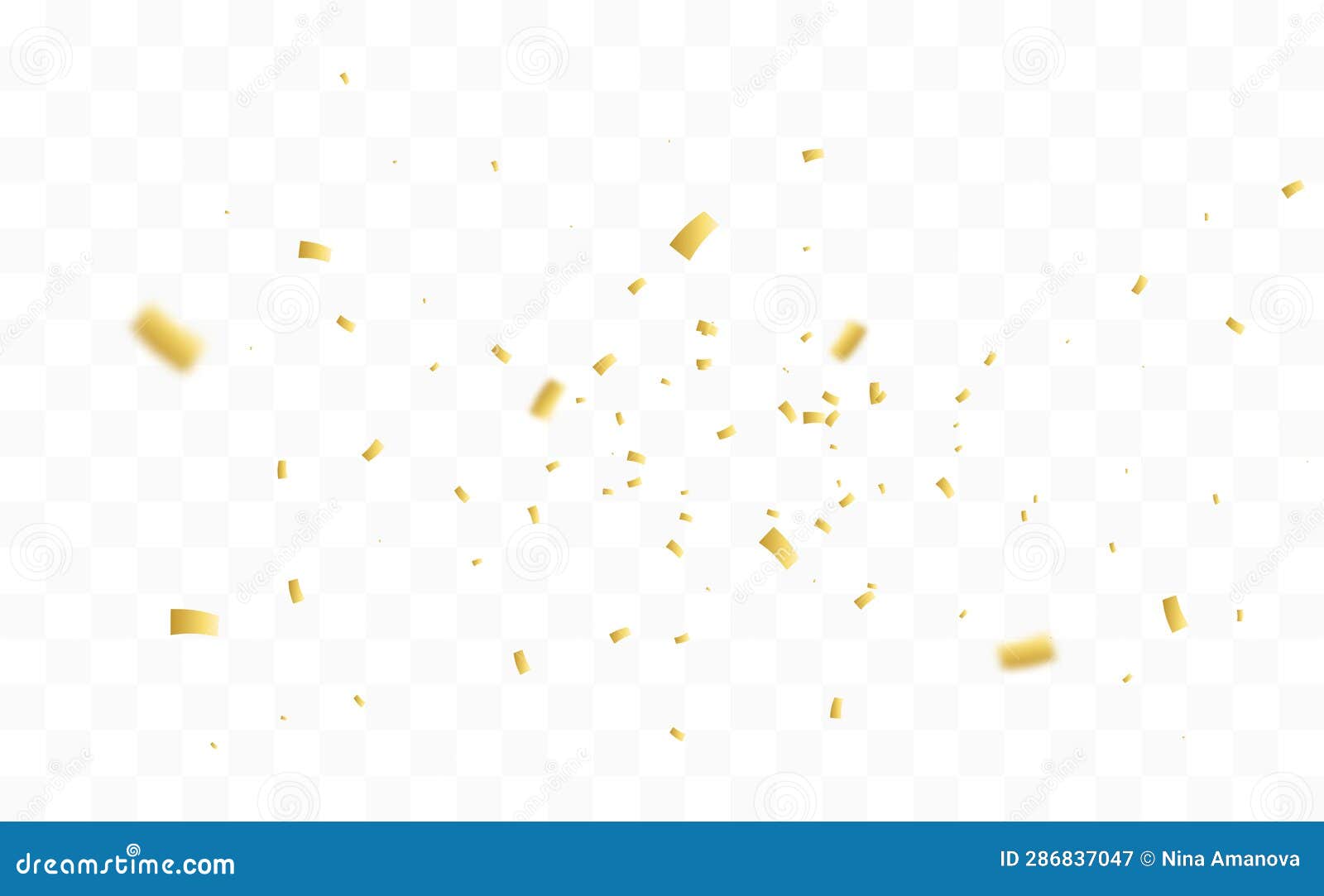 Falling Gold Confetti Pieces Stock Vector - Illustration of abstract ...