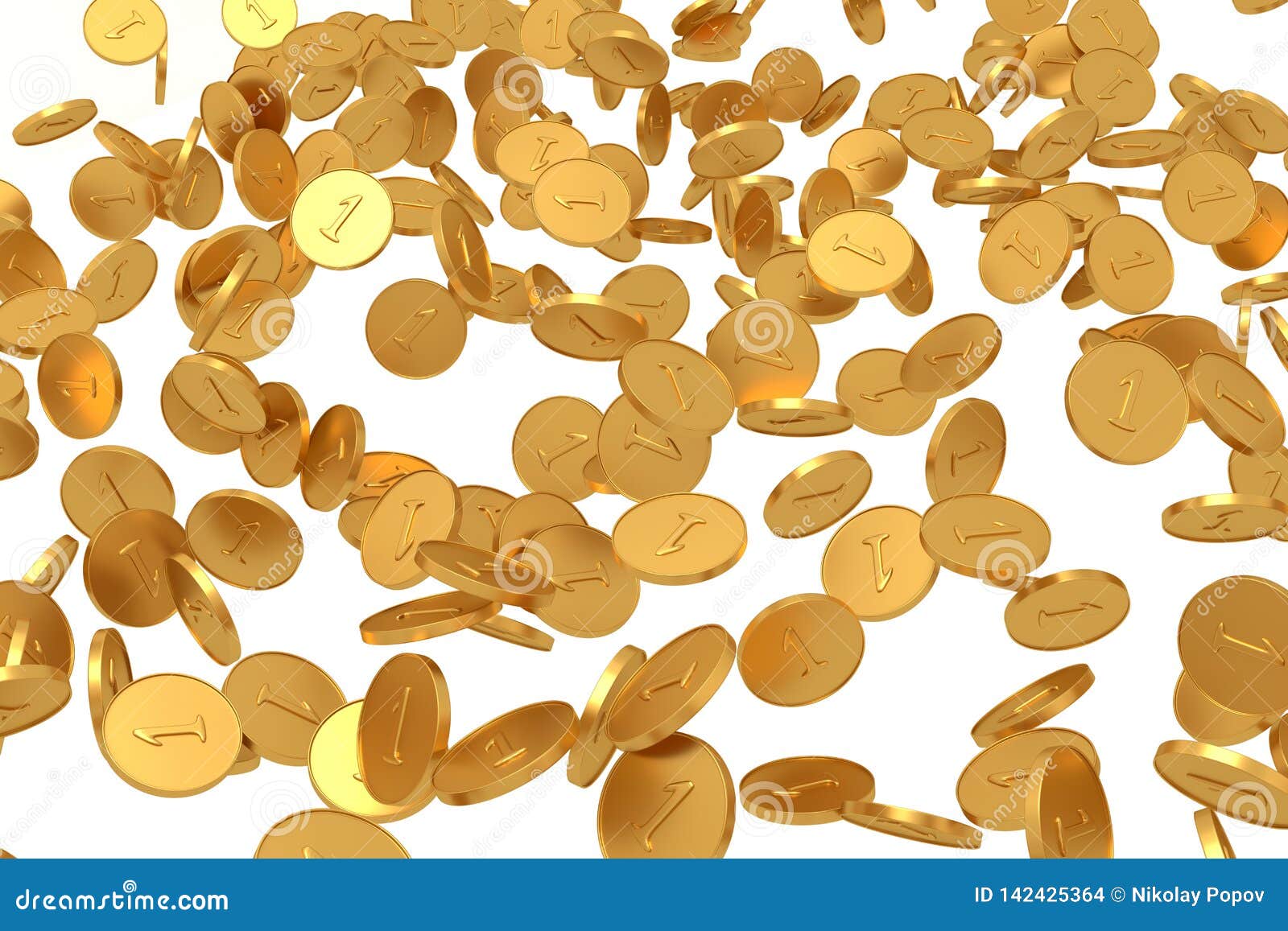 The texture of gold coins stock illustration. Illustration of finance ...