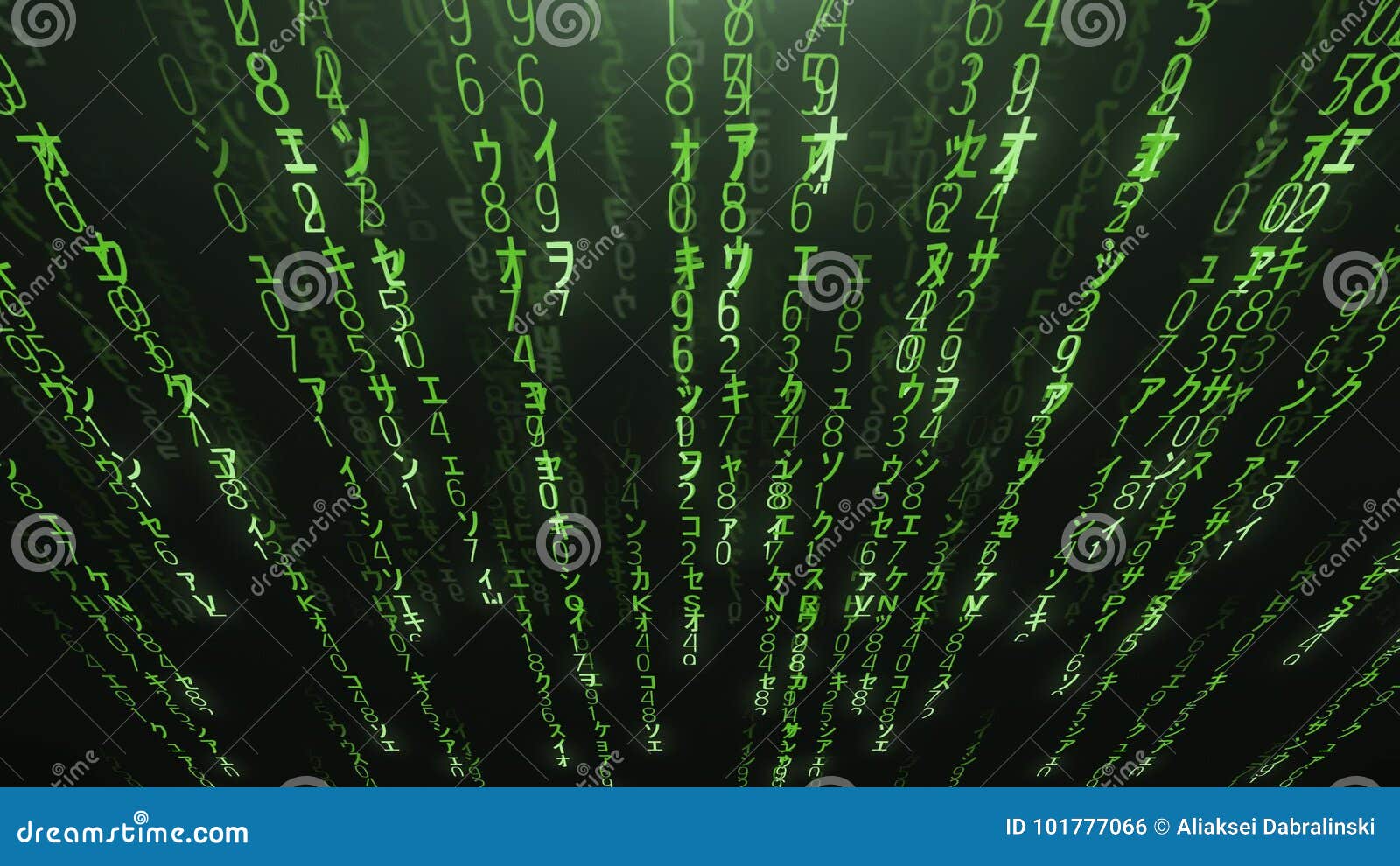 Falling green matrix code stock footage. Video of code - 101777066