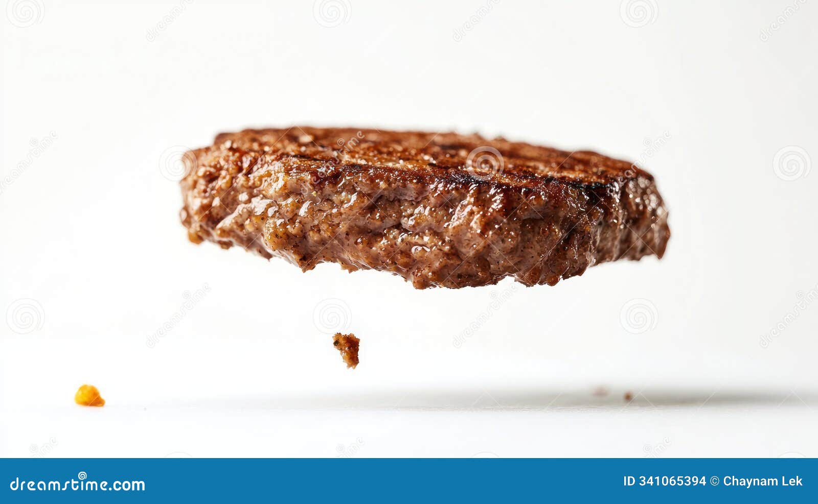 Falling Grilled Hamburger Meat Stock Illustration - Illustration of ...