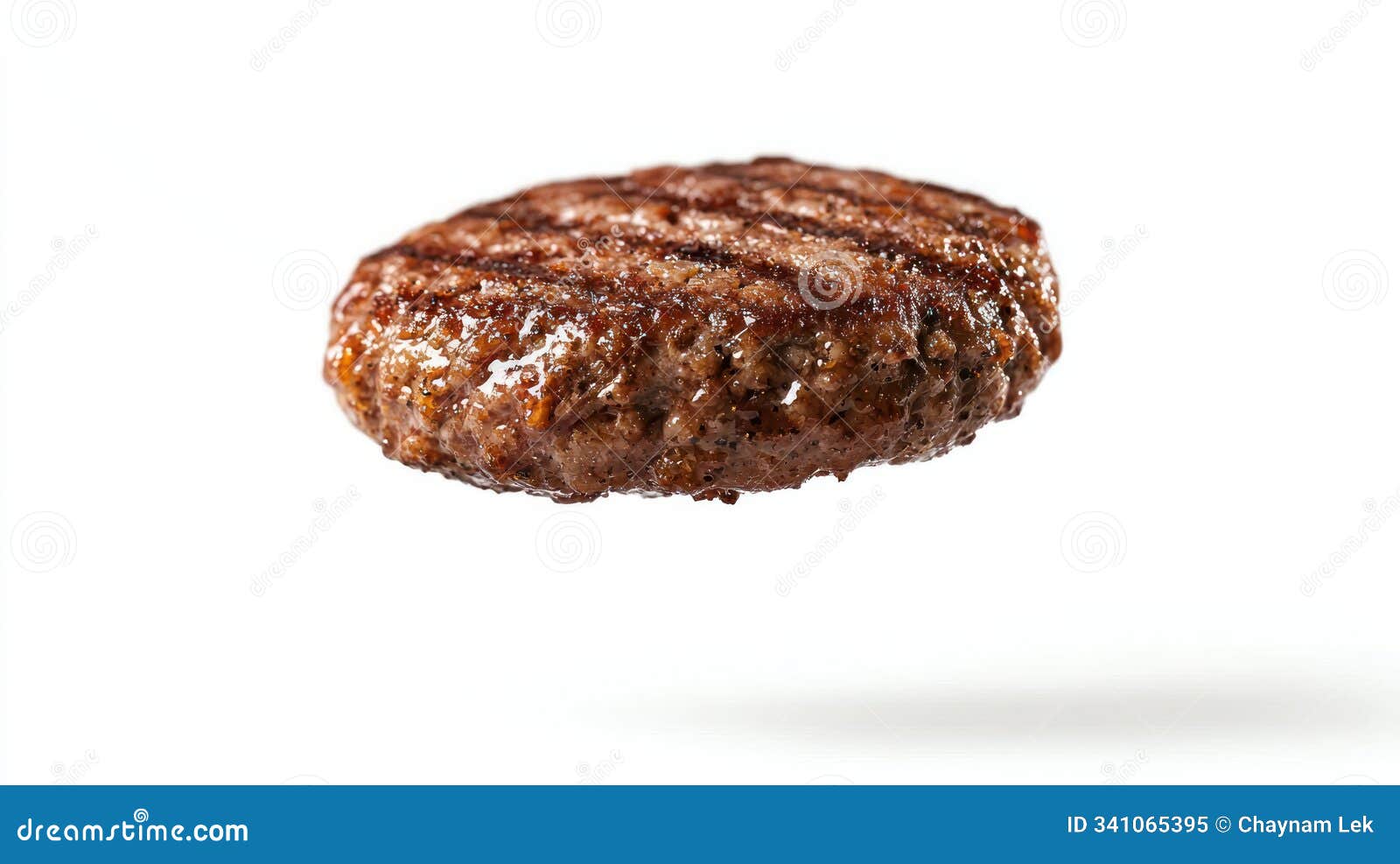 Falling Grilled Hamburger Meat Stock Illustration - Illustration of ...
