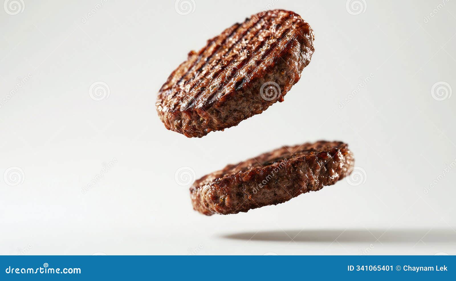 Falling Grilled Hamburger Meat Stock Illustration - Illustration of ...
