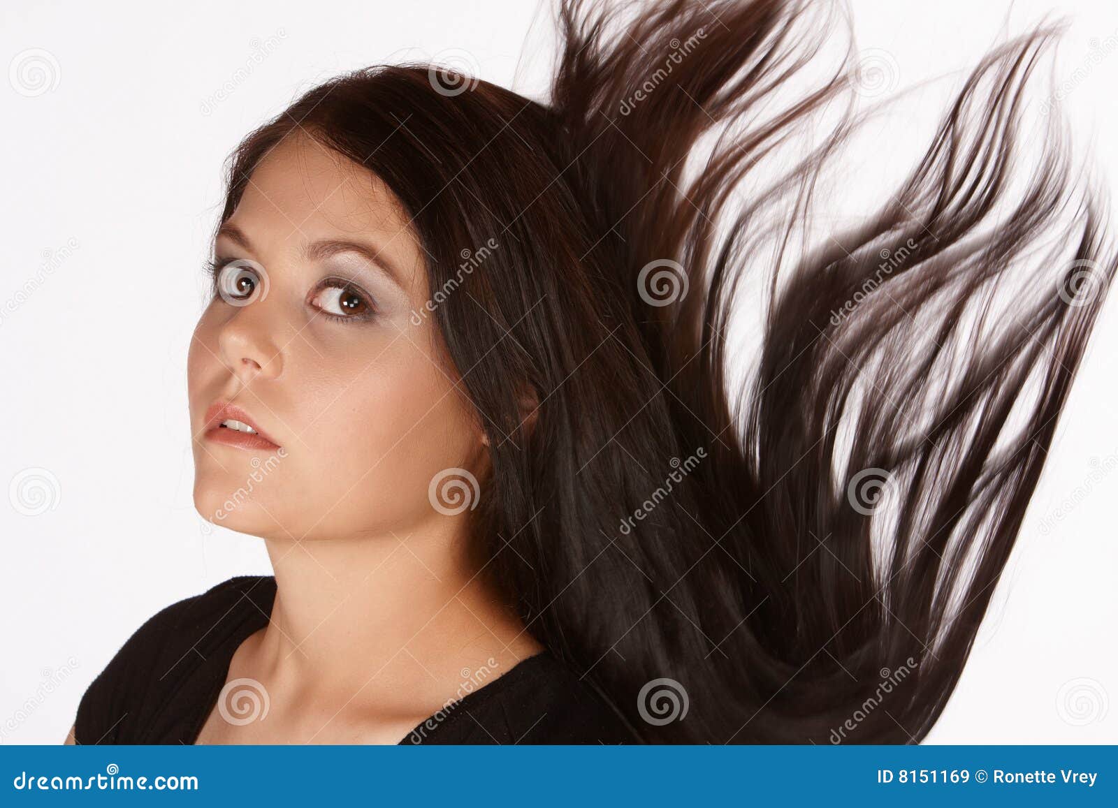 Falling hair stock image. Image of black, hair, lady, pretty - 8151169