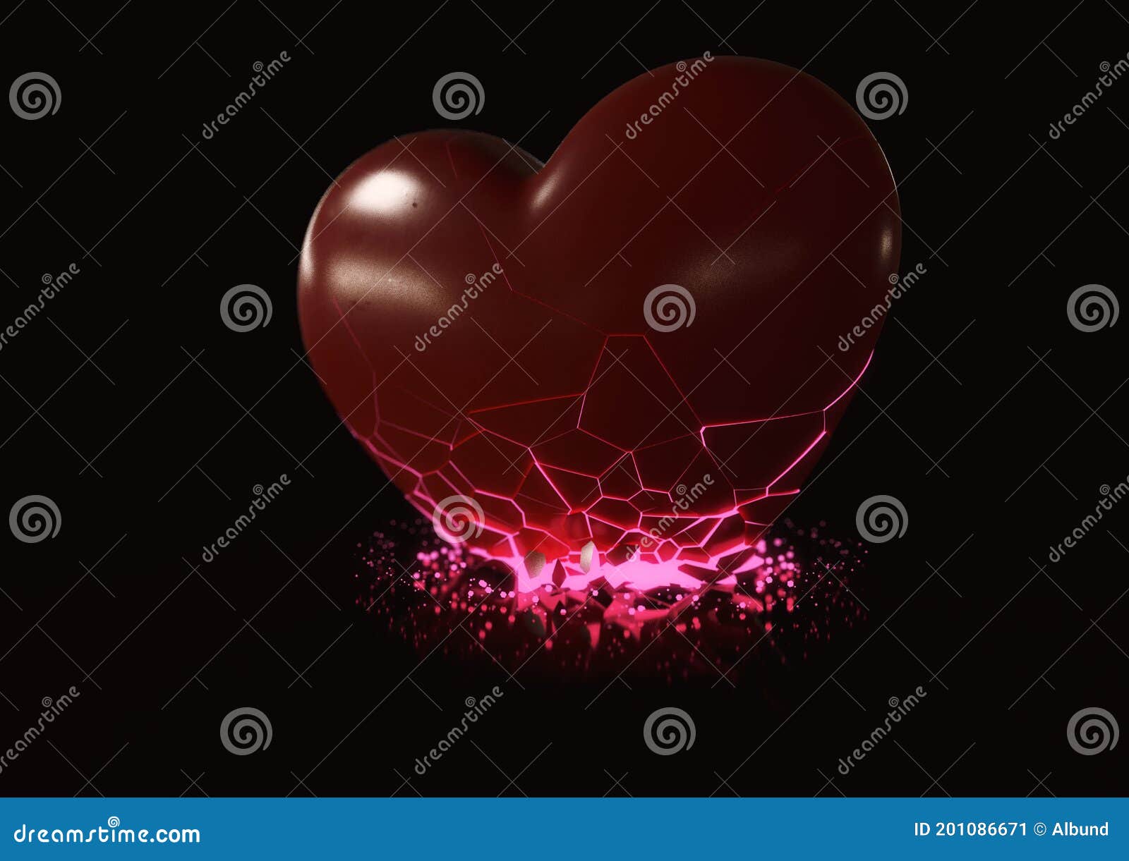 Heart Crumbling & Breaking Stock Image | CartoonDealer.com #201086671