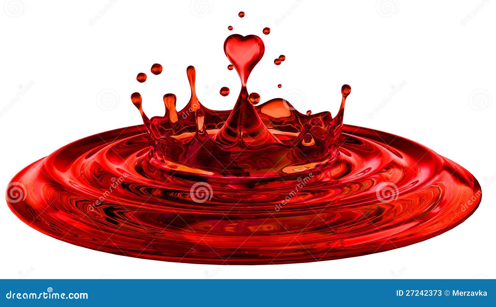 Falling Heart Shaped Water Drop into the Water Stock Image - Image of ...