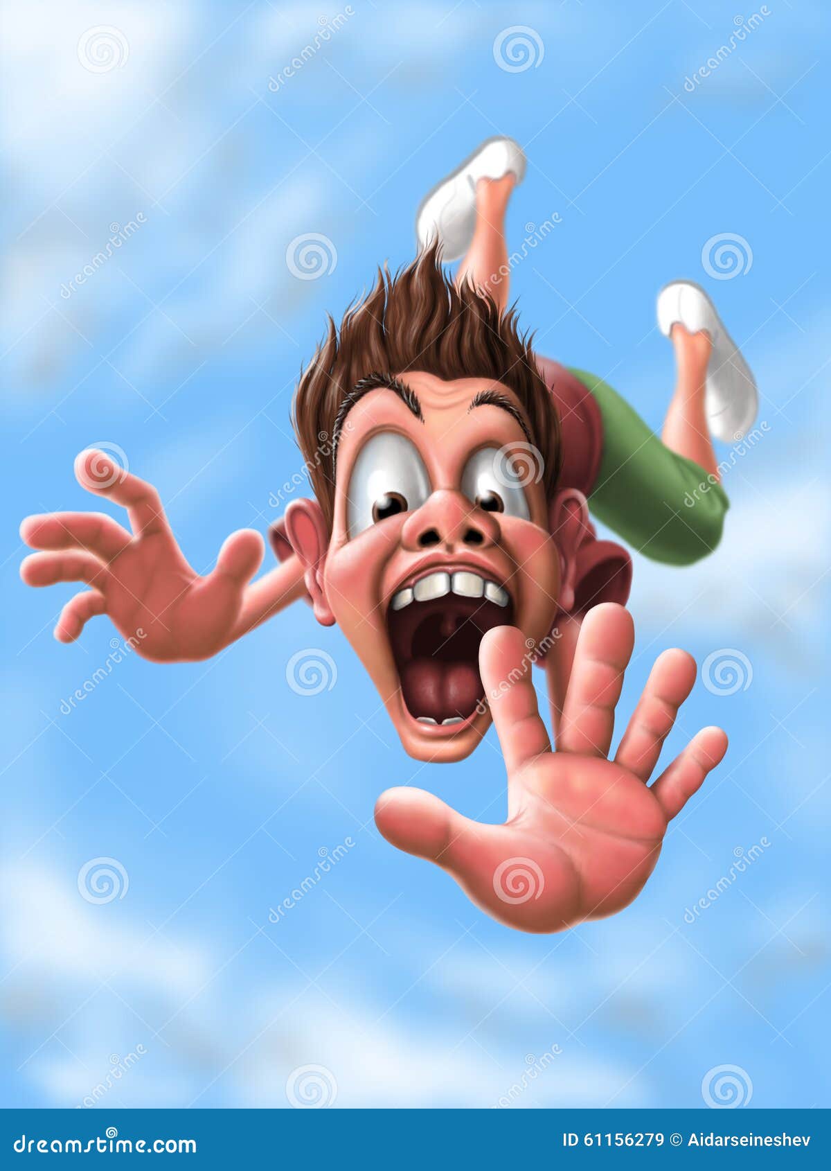 Falling stock illustration. Illustration of fall, danger - 61156279