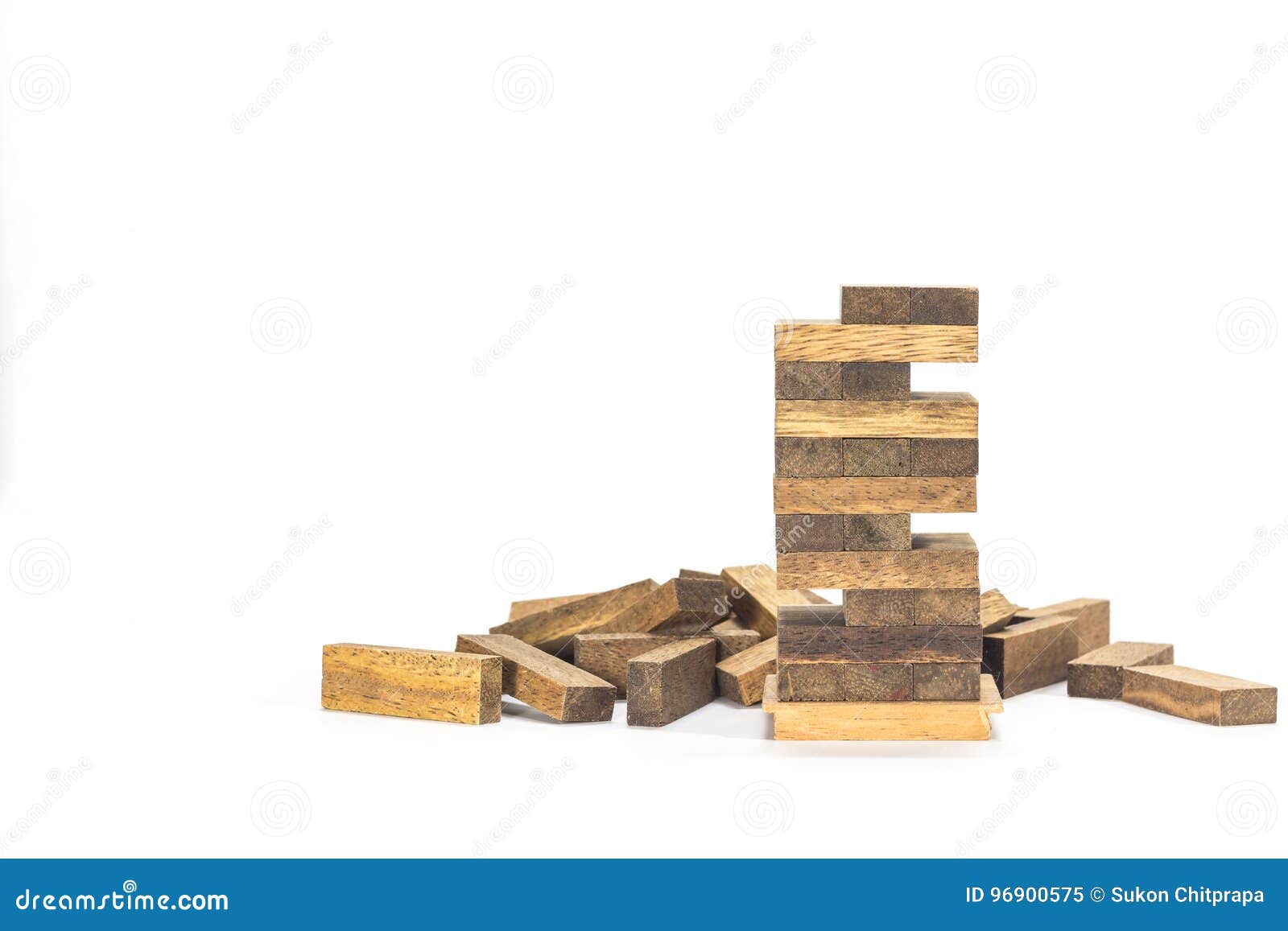 Falling of jenga stock image. Image of puzzle, pile, blocks - 96900575