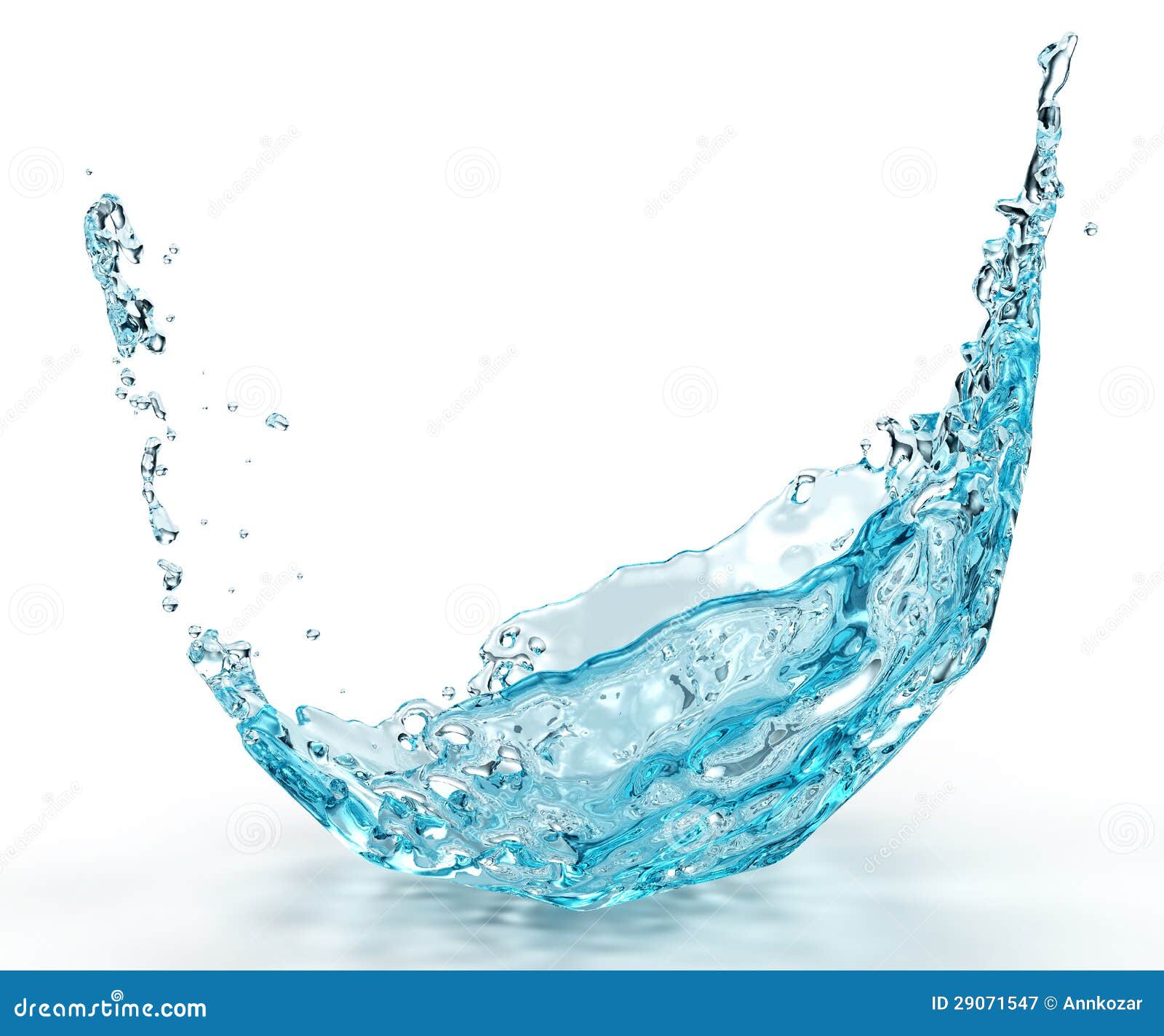 Falling jet of blue water stock image. Image of flowing - 29071547