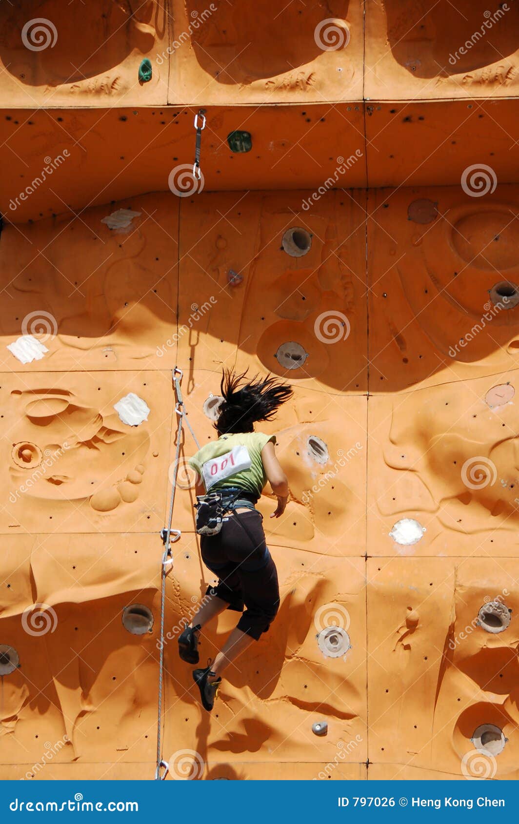 Falling Lady Rock Climber stock photo. Image of rock, hardness - 797026