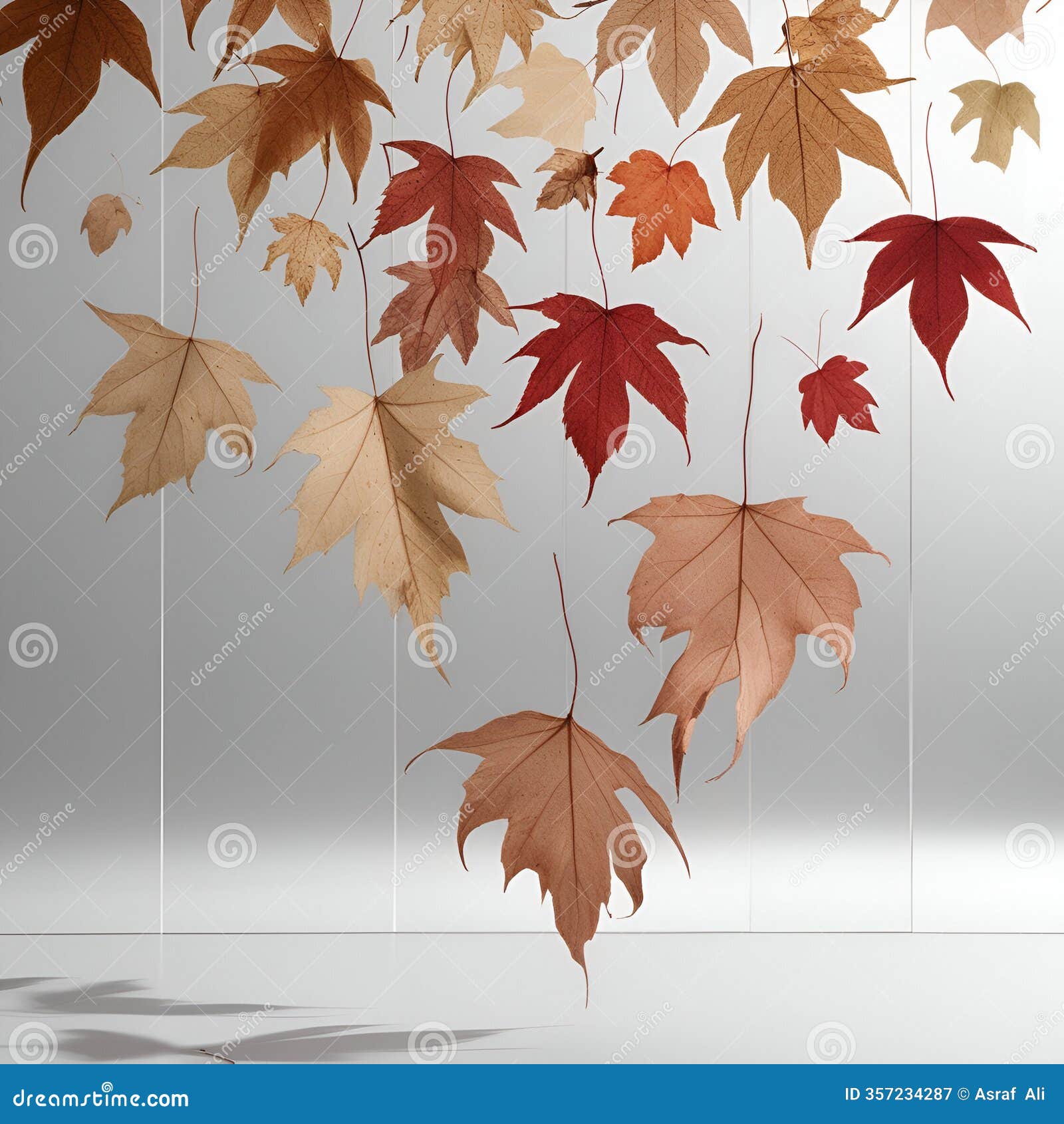 Falling Leaves Isolated stock illustration. Illustration of artistic ...