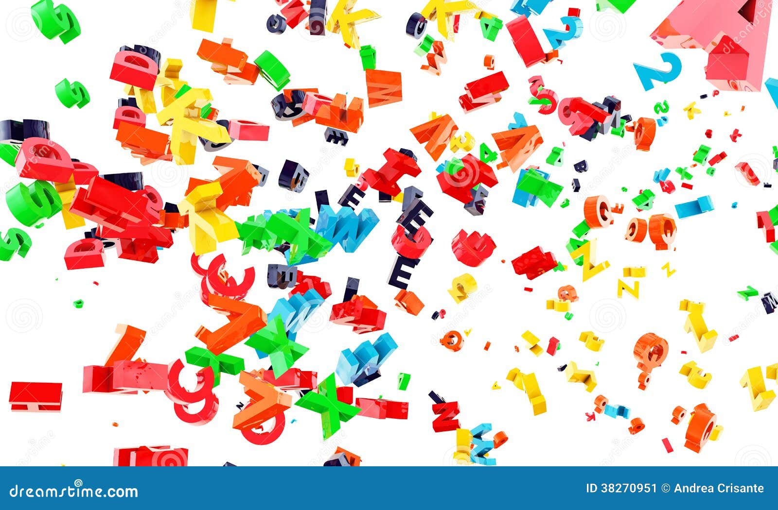 Falling letters stock illustration. Illustration of school - 38270951