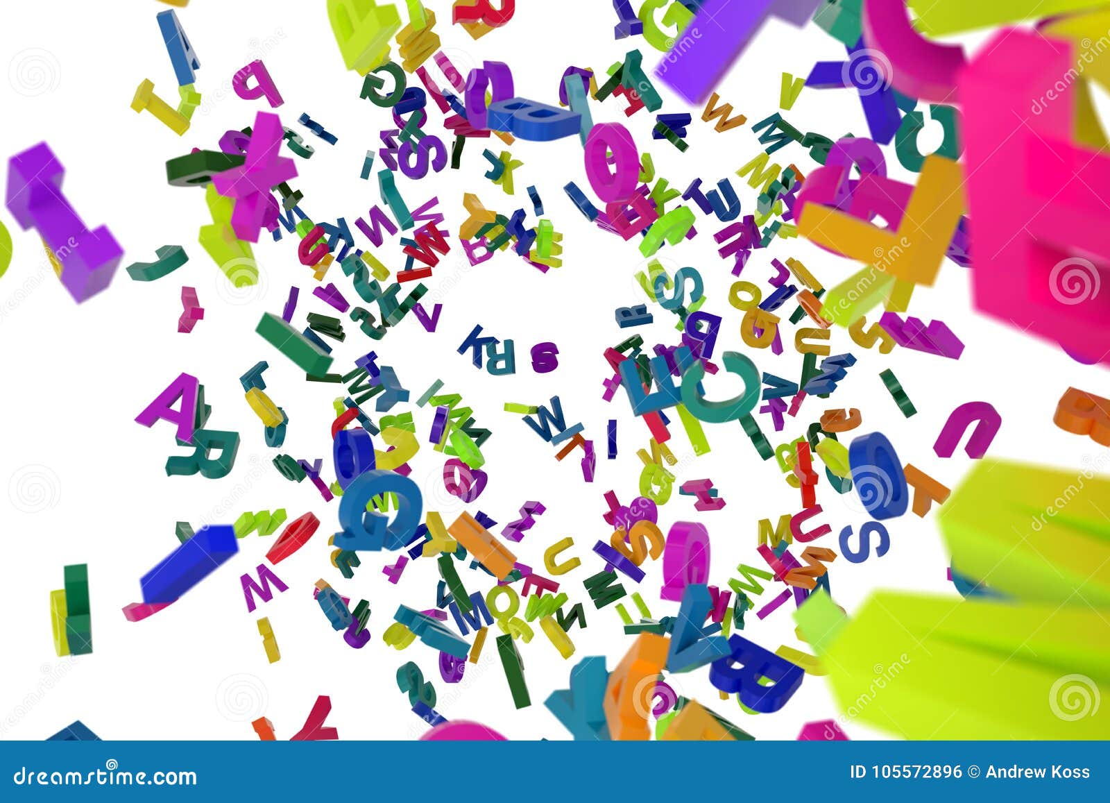 Falling letters alphabet stock illustration. Illustration of paper ...