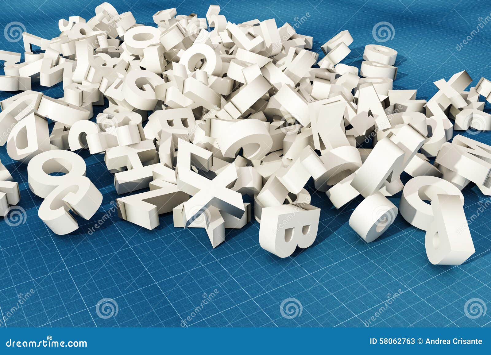 Falling Letters On A Light Background In The Matrix Style Cartoon ...