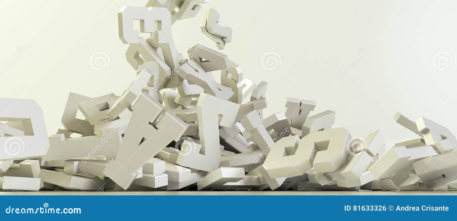 Falling Letters On A Light Background In The Matrix Style Cartoon ...