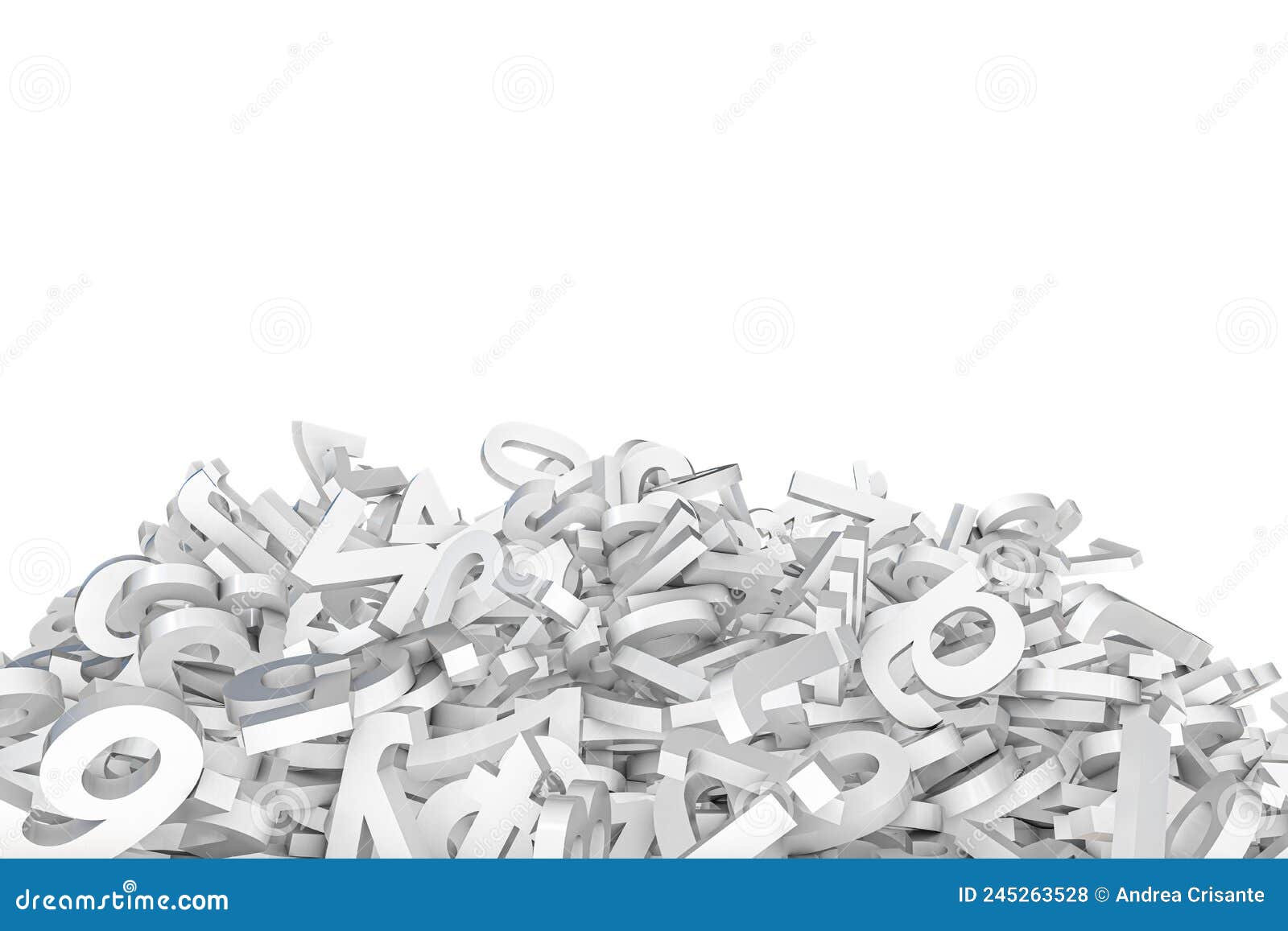 Falling Letters Isolated on White Stock Illustration - Illustration of ...