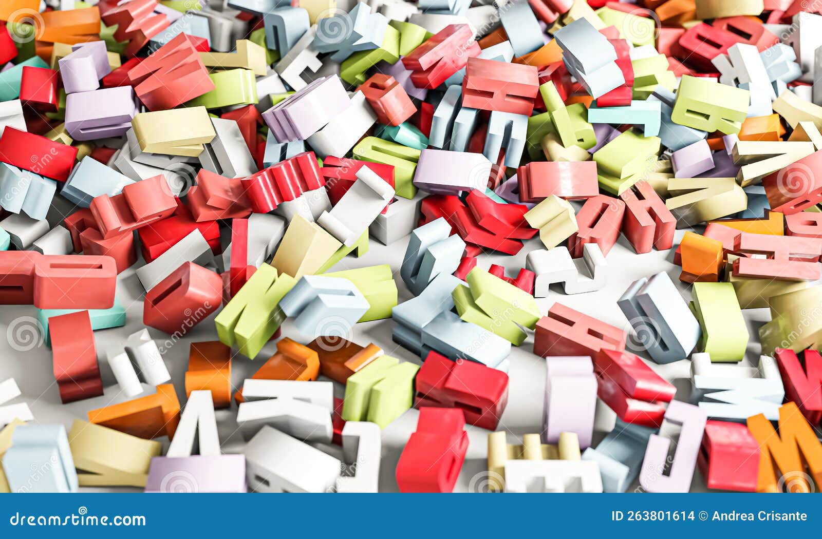 Falling Letters Isolated on White Background Stock Illustration ...