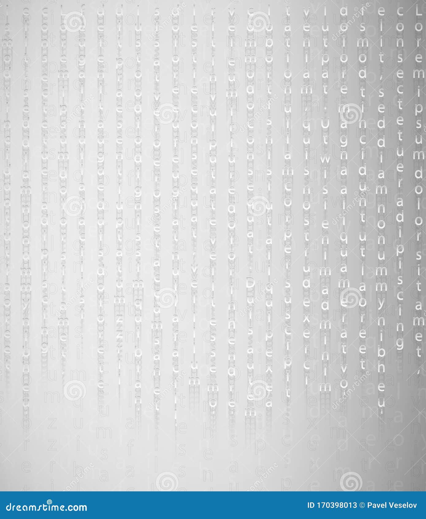 Falling Letters On A Light Background In The Matrix Style Cartoon ...