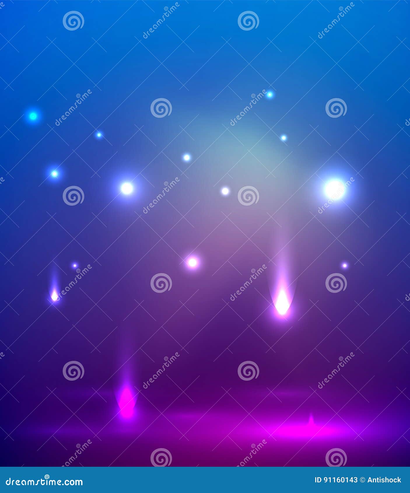 Falling lights in darkness stock vector. Illustration of background ...