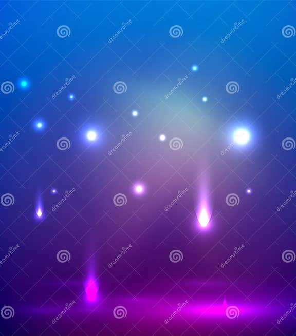 Falling lights in darkness stock vector. Illustration of background ...
