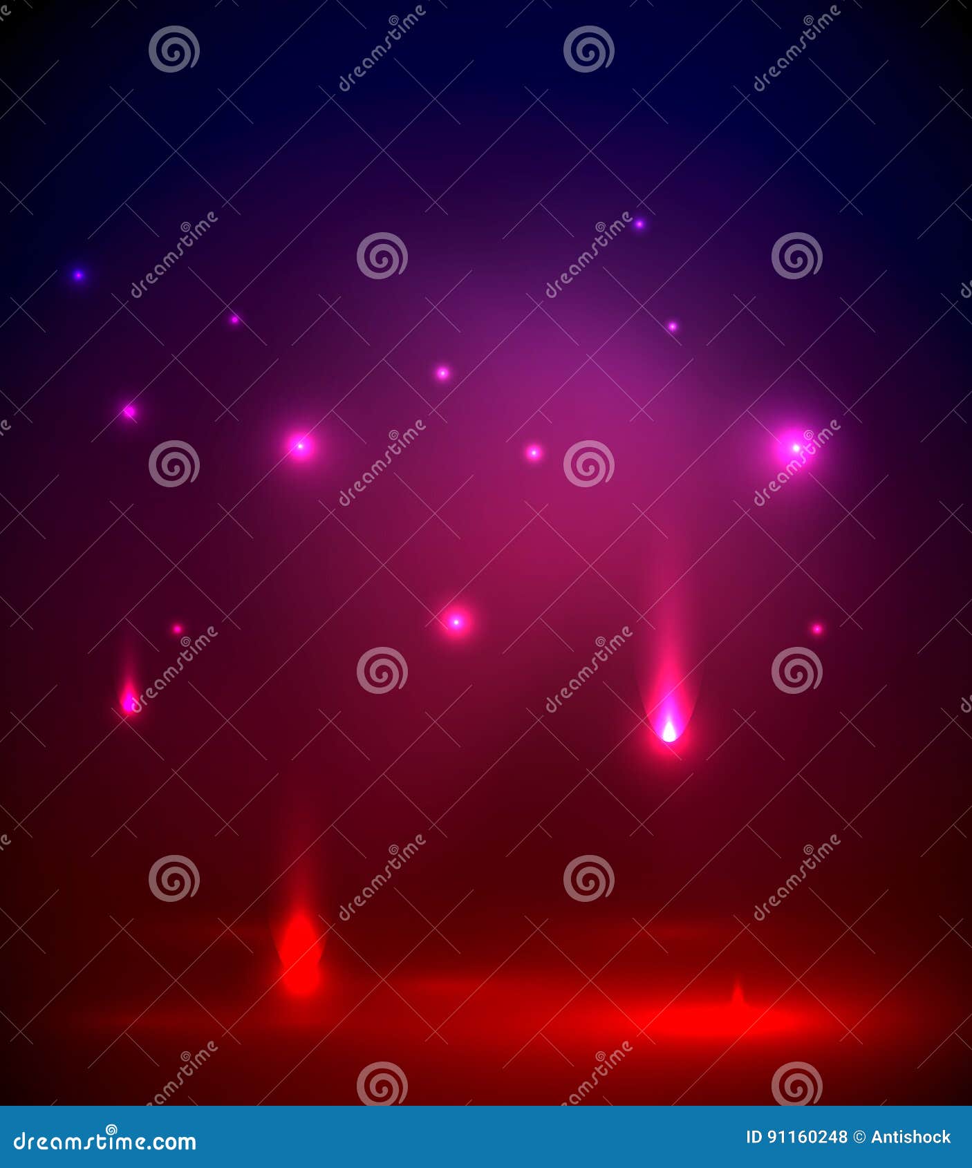 Falling lights in darkness stock vector. Illustration of glowing - 91160248
