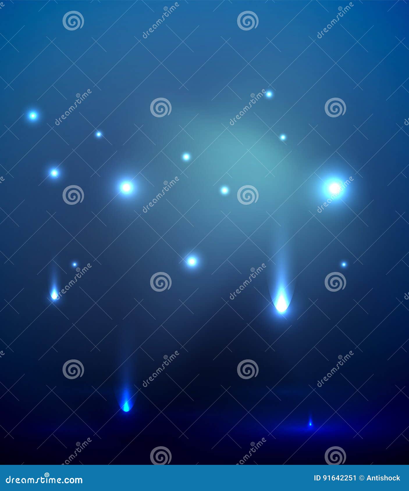 Falling lights in darkness stock vector. Illustration of effect - 91642251