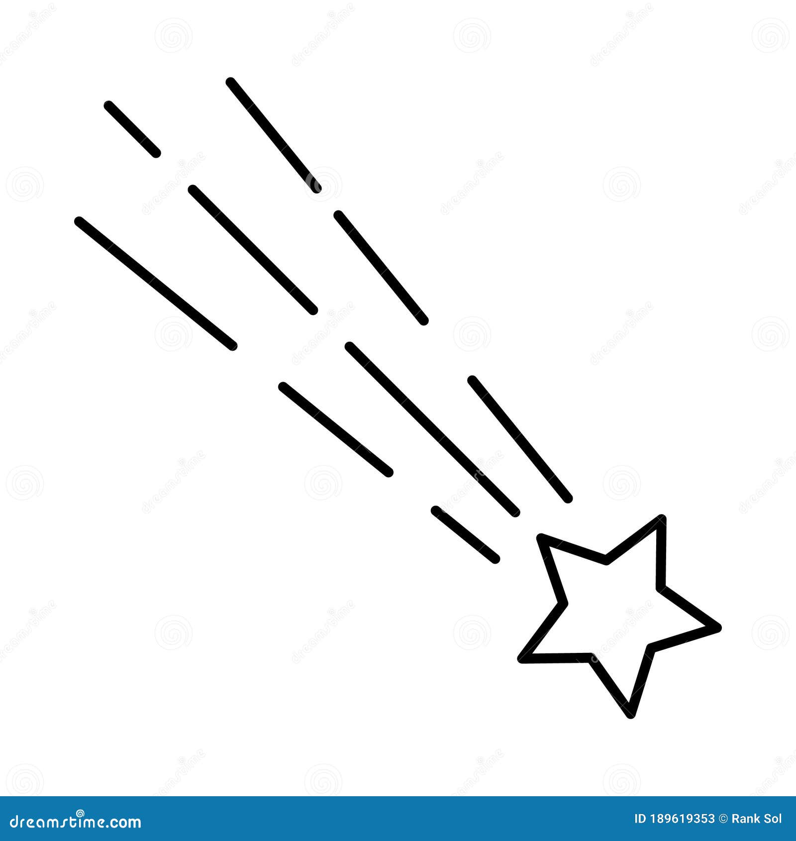 Falling Line Style Vector Icon Which Can Easily Modify or Edit Stock ...