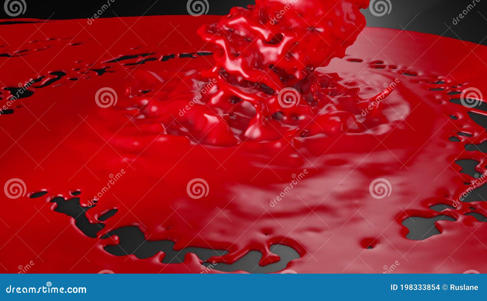 Falling Liquid on the Floor 3d Animation Stock Footage - Video of aqua ...