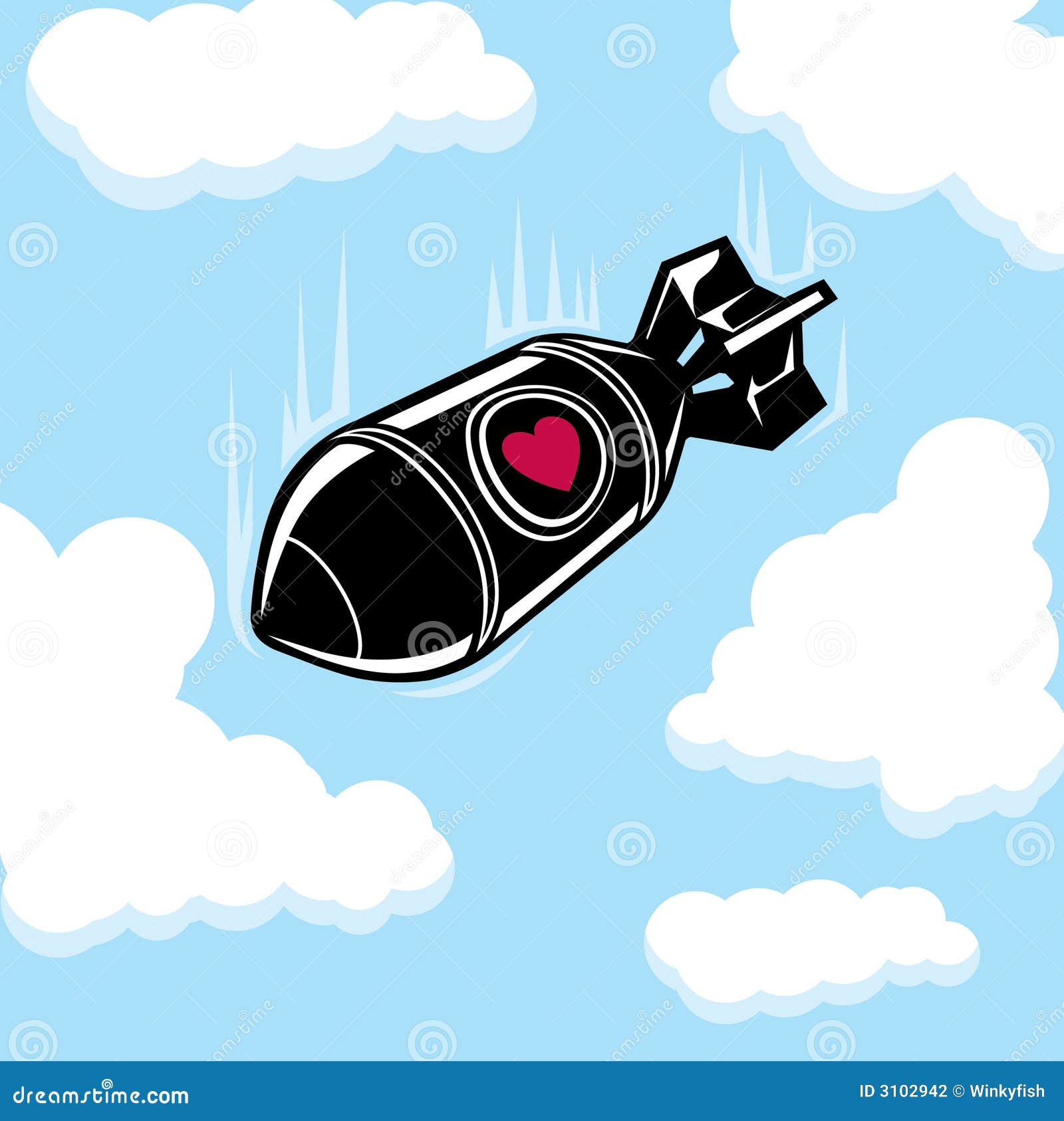 Falling Love Bomb Stock Illustrations – 23 Falling Love Bomb Stock ...
