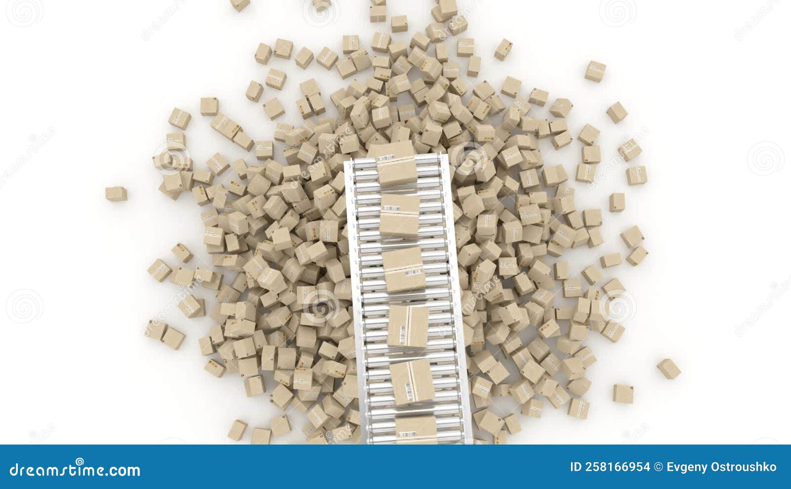 Falling Mail Boxes from a Conveyor Stock Footage - Video of post, gift ...