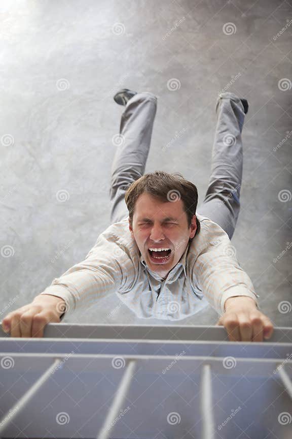Falling man stock photo. Image of adult, hanging, falling - 9064484